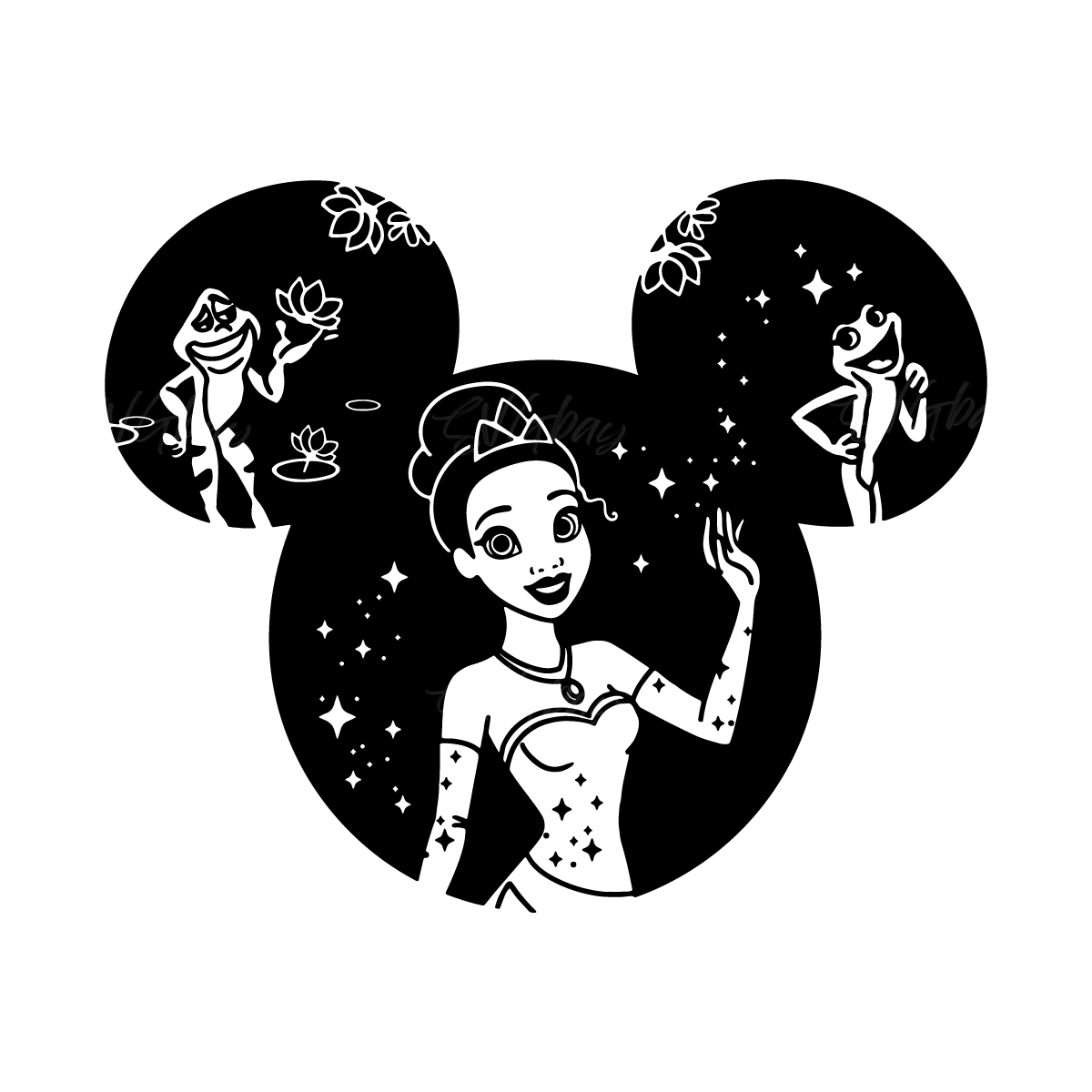 Tiana Outline Svg | Inspire Uplift