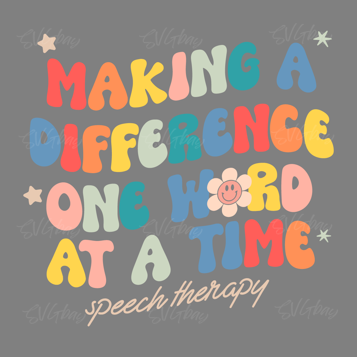 Making A Difference One Word At A Time Speech Therapy Png | Inspire Uplift