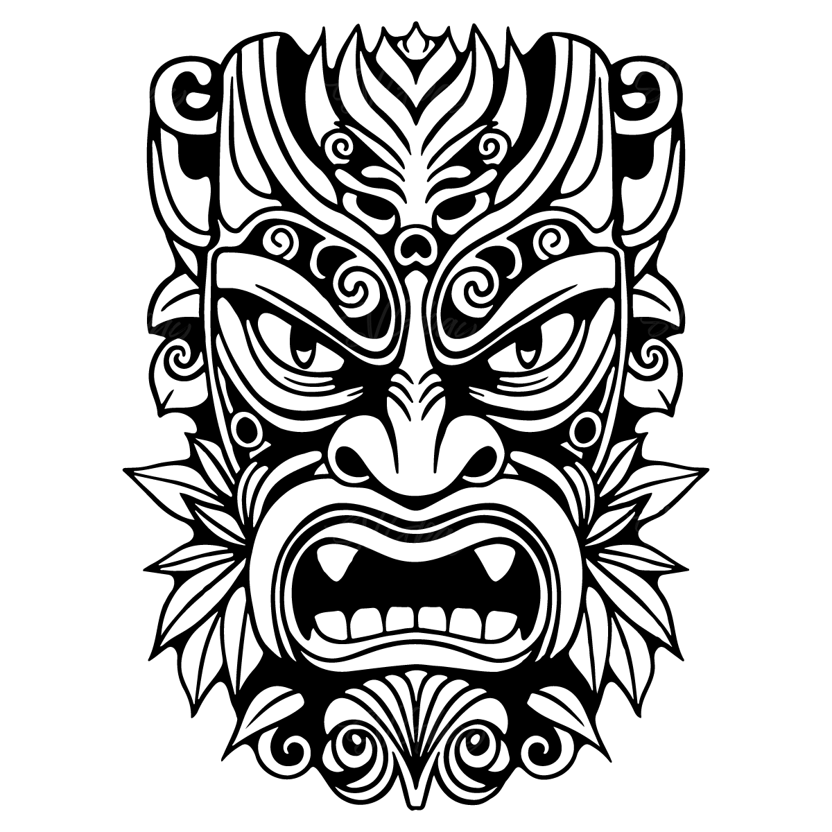 Tiki svg Digital Download Files | Inspire Uplift