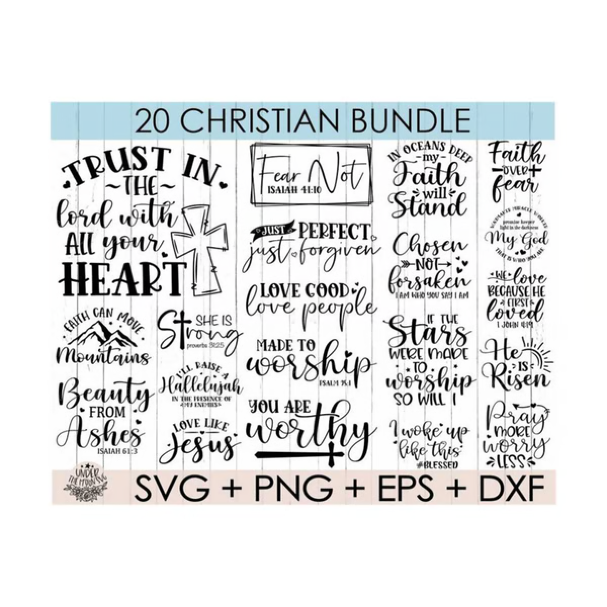 Christian Svg Bundle Digital Download Files | Inspire Uplift