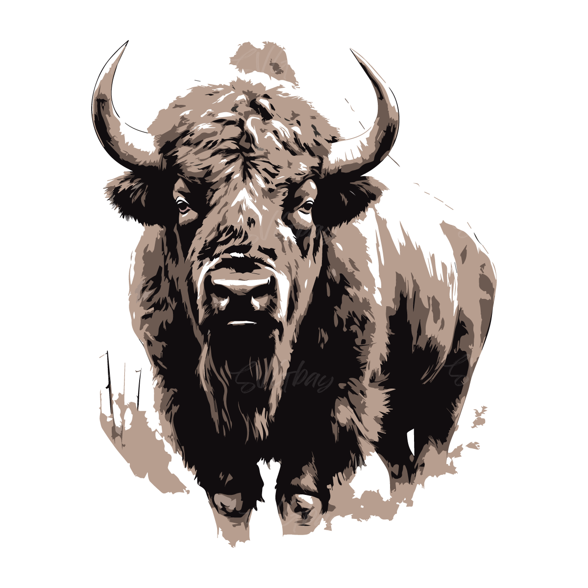 Bison Svg Digital Download Files | Inspire Uplift