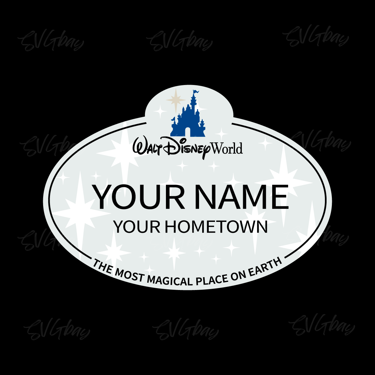 2023 New DisneyWorld Cast Member Name Tag SVG DisneyWorld Em | Inspire ...