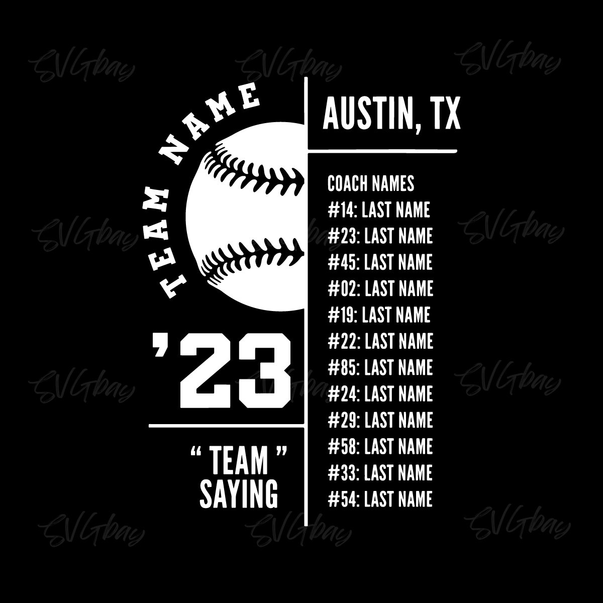 Baseball Banner Svg | Inspire Uplift