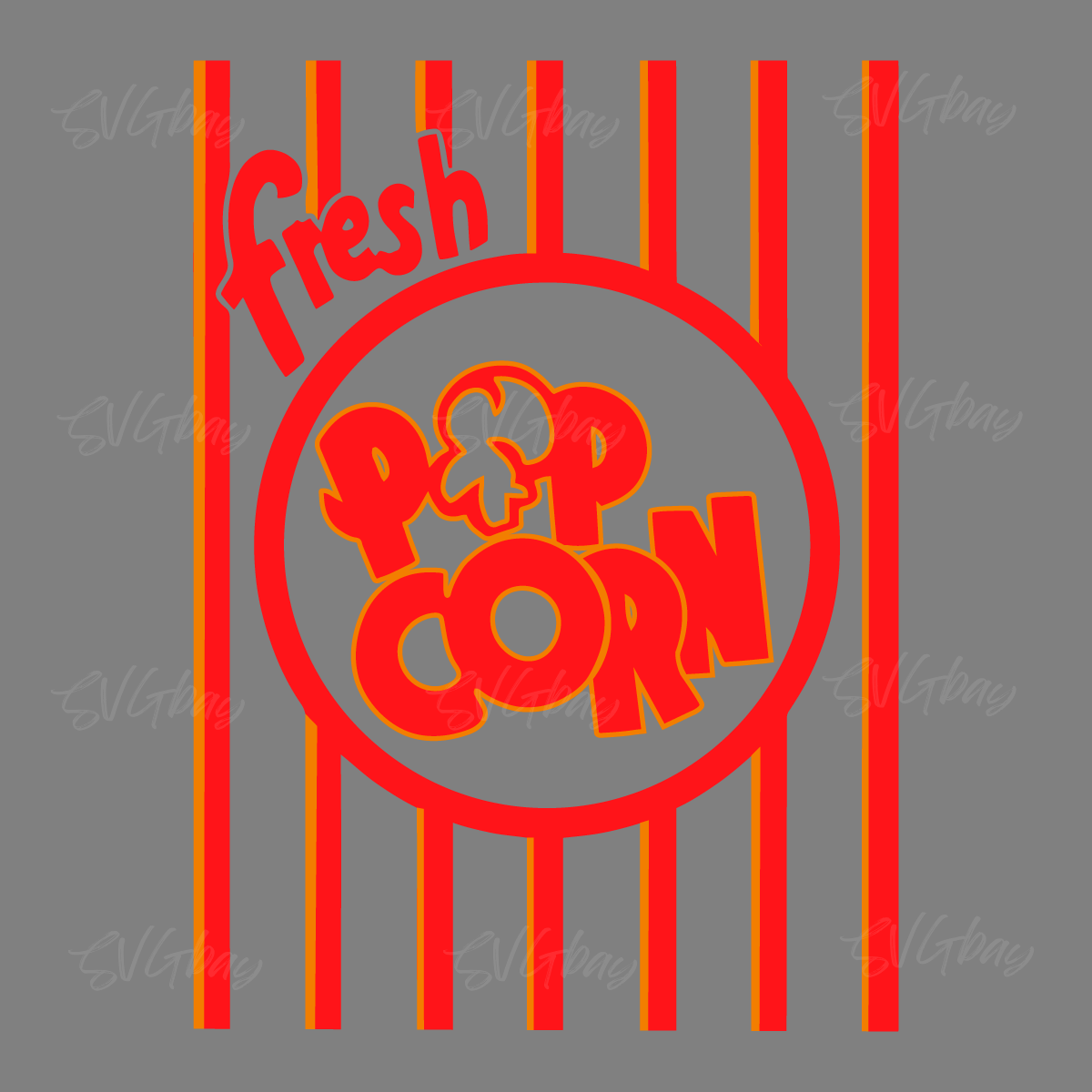 Popcorn Svg Digital Download Files | Inspire Uplift