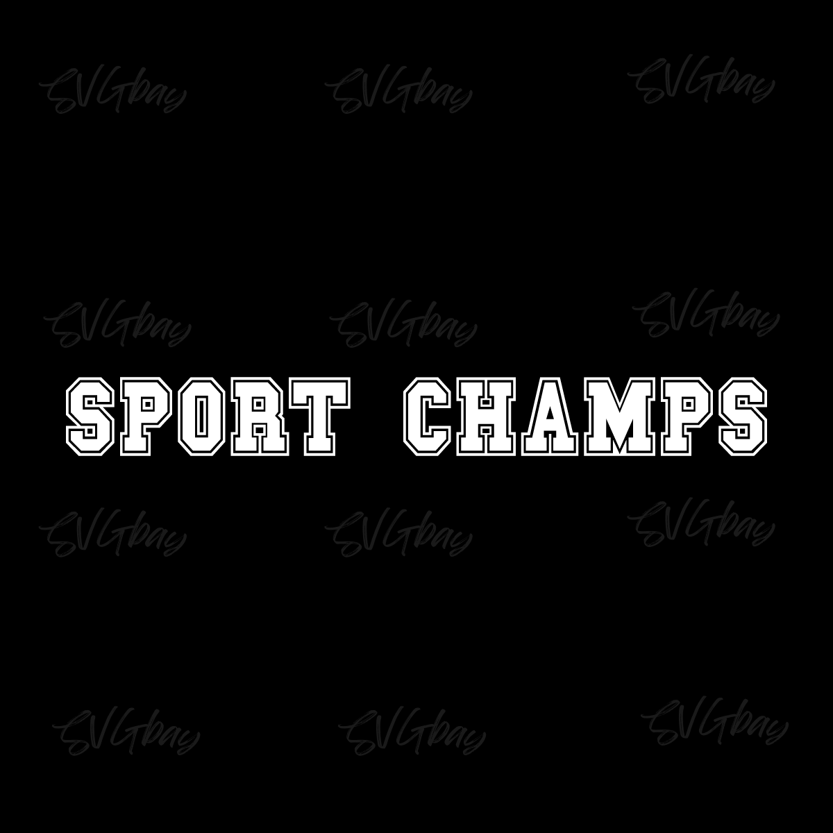 Sport Champs Font Digital Download Files | Inspire Uplift