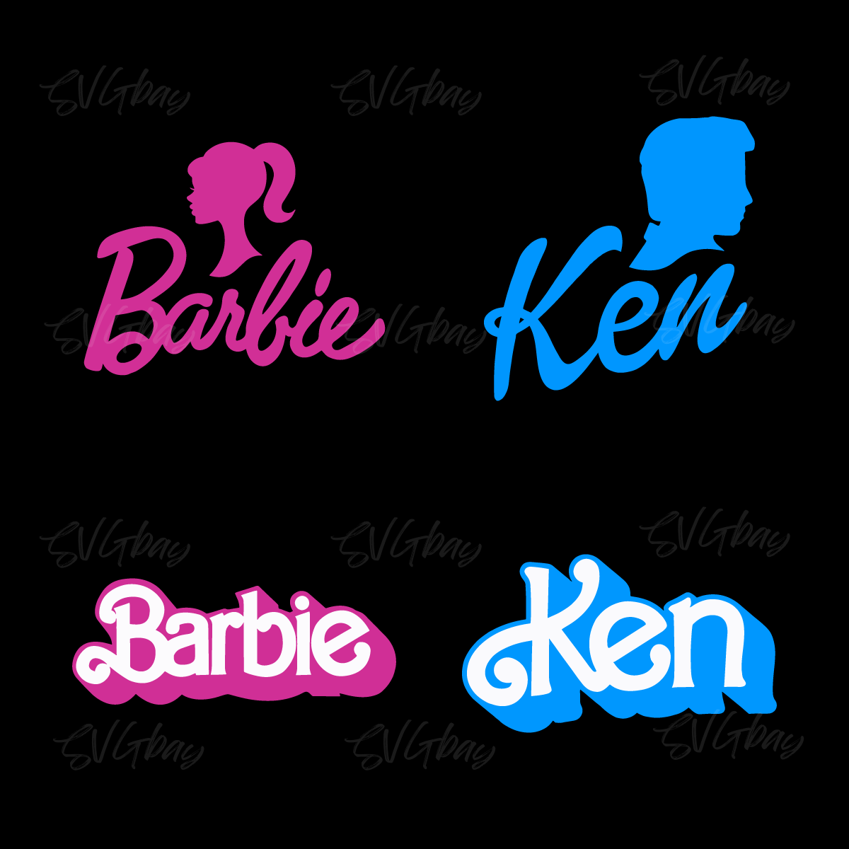 Barbie And Ken Svg | Inspire Uplift
