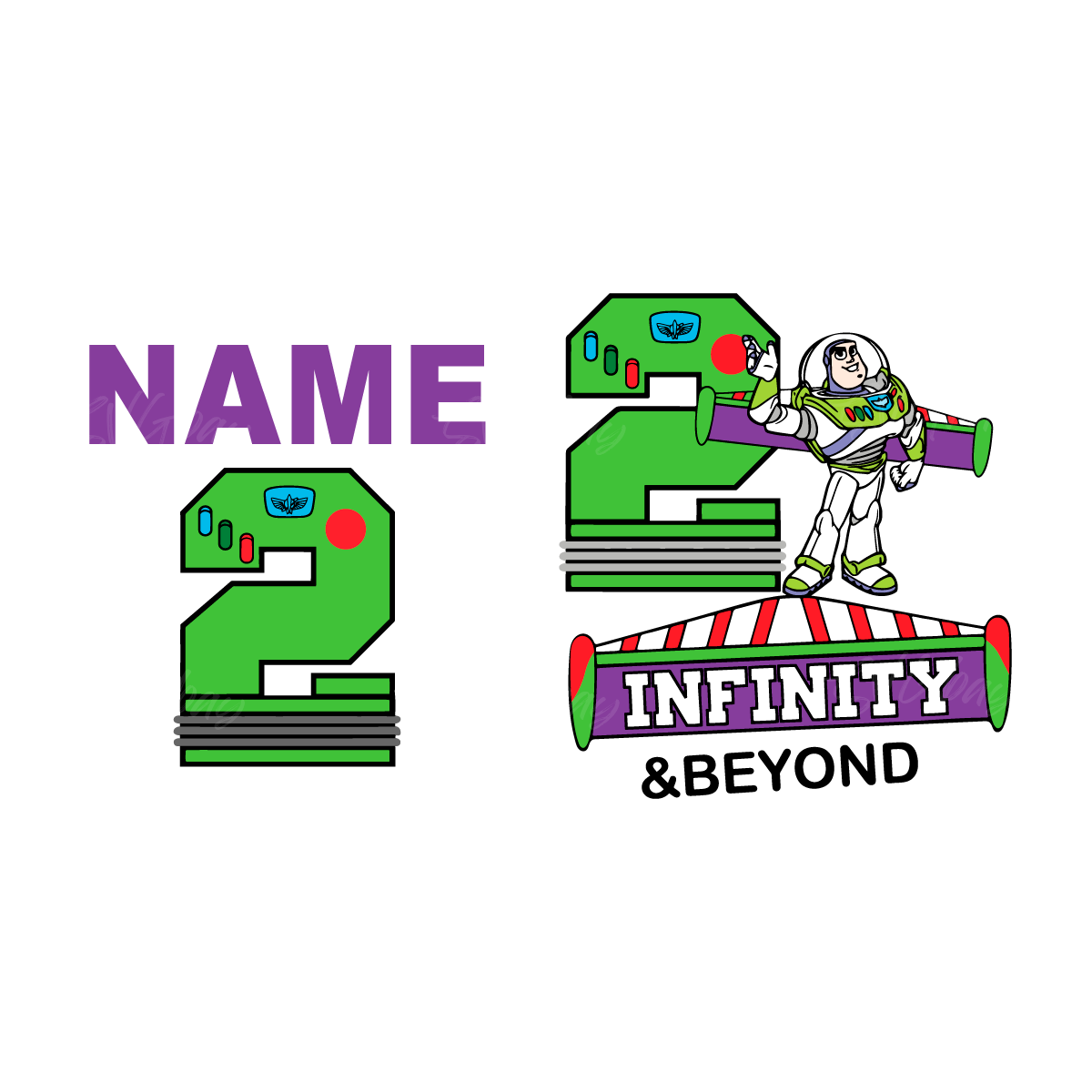 Personalized Two Infinity Svg Digital Download Files | Inspire Uplift