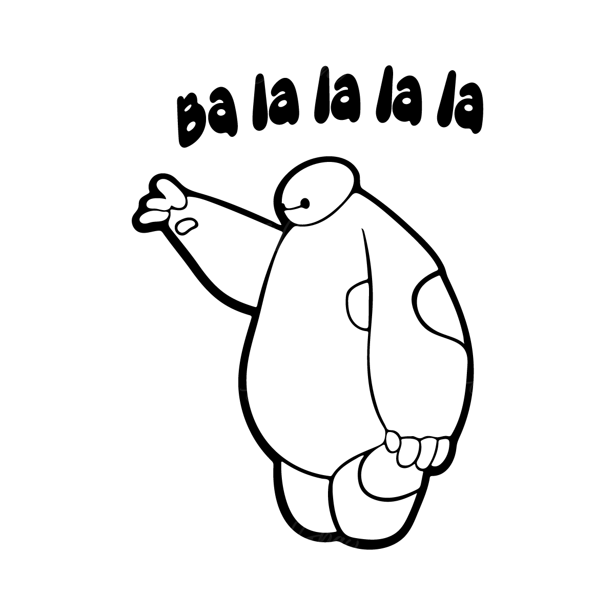 baymax outline svg - Inspire Uplift