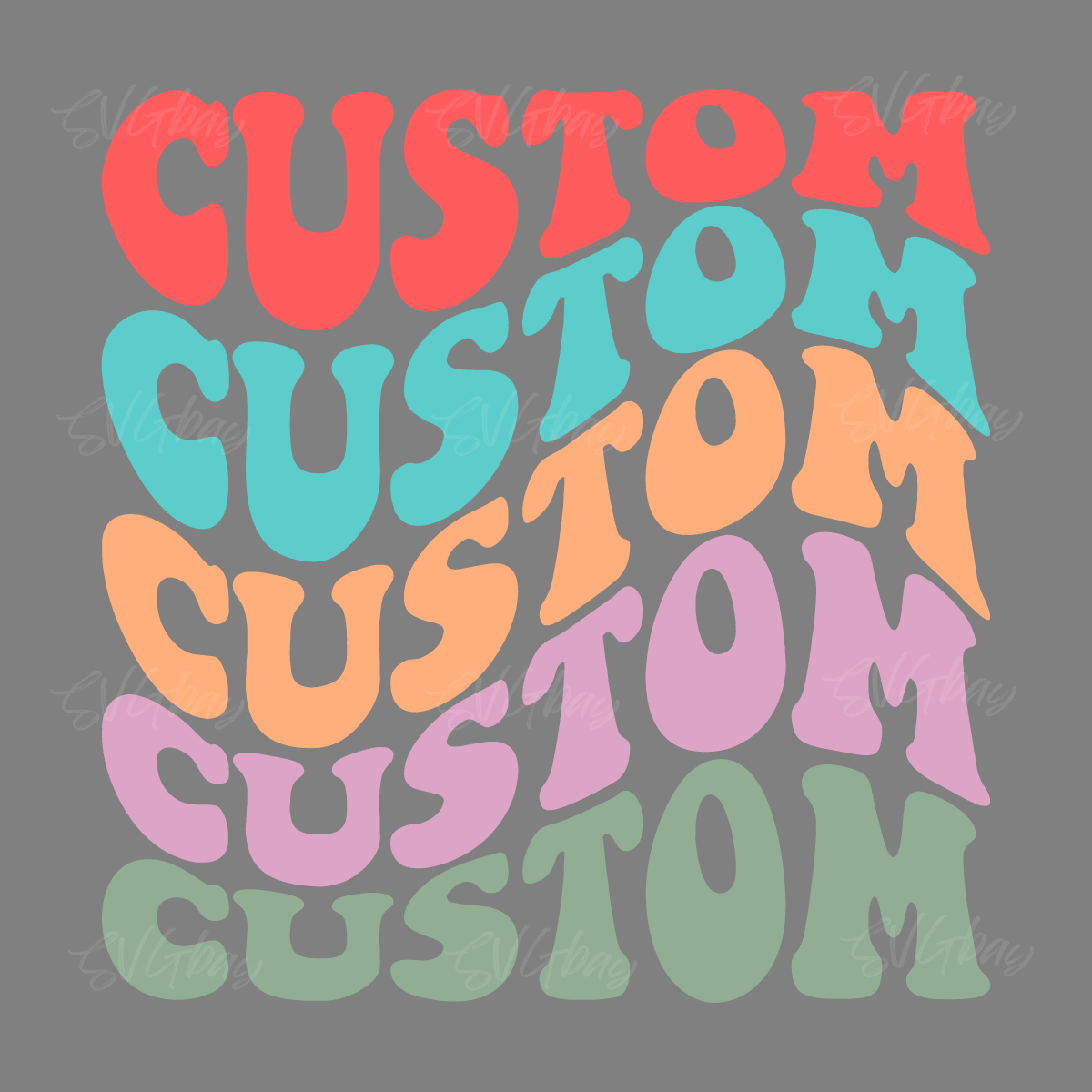 Wavy Letters Svg | Inspire Uplift