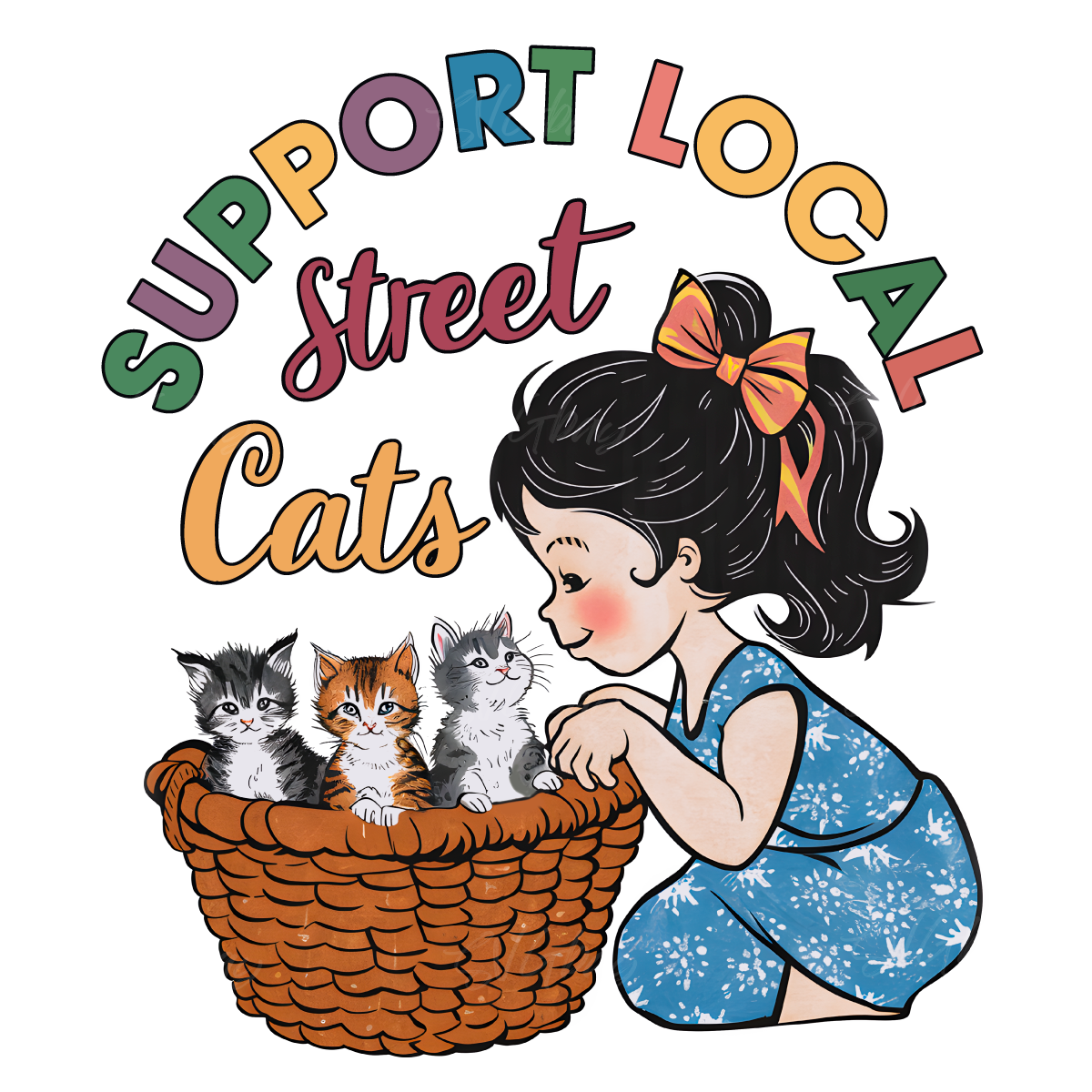 Support Local Street Cats Meme Kitten PNG | Inspire Uplift