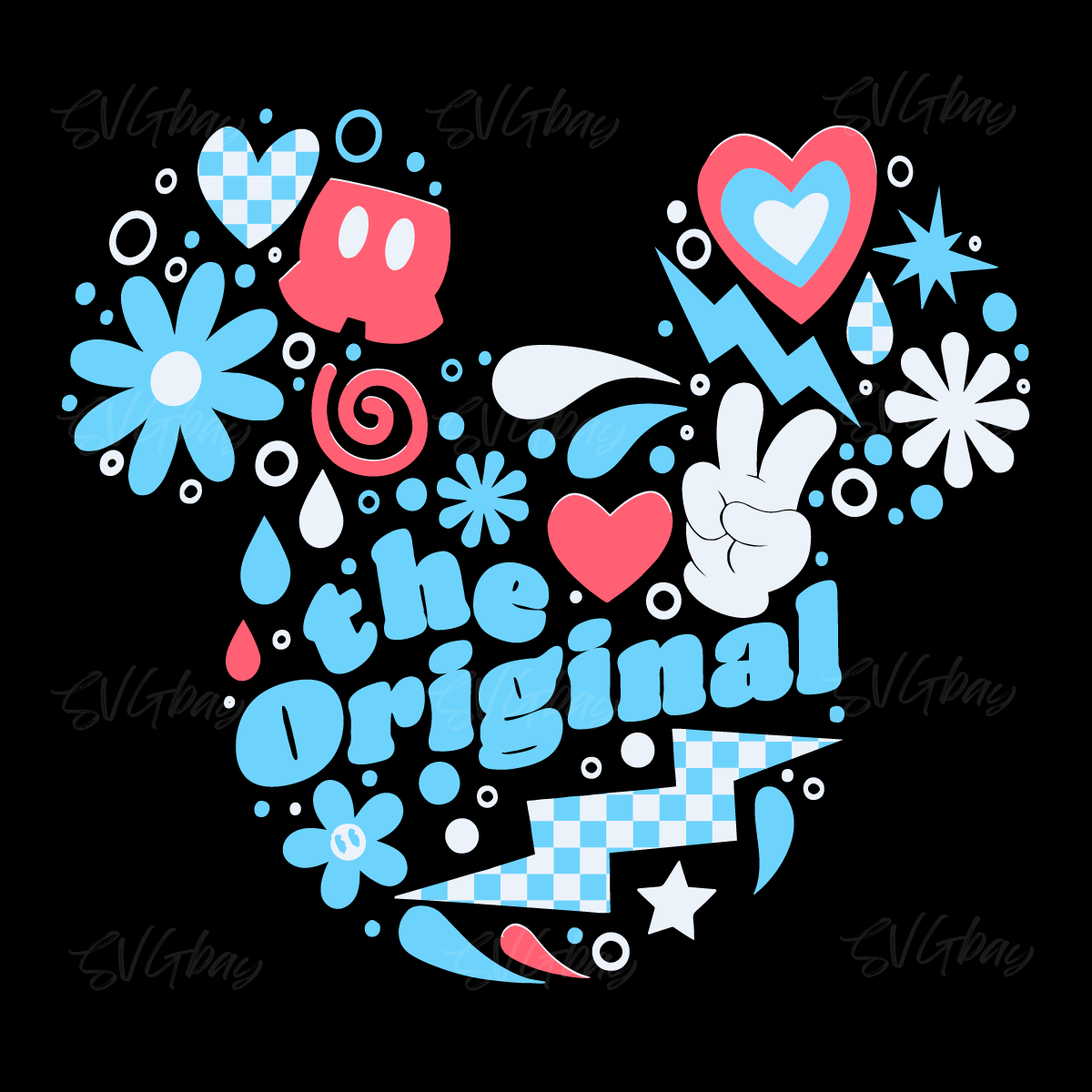 Mickey Mouse Icon The Original SVG Digital Download Files | Inspire Uplift