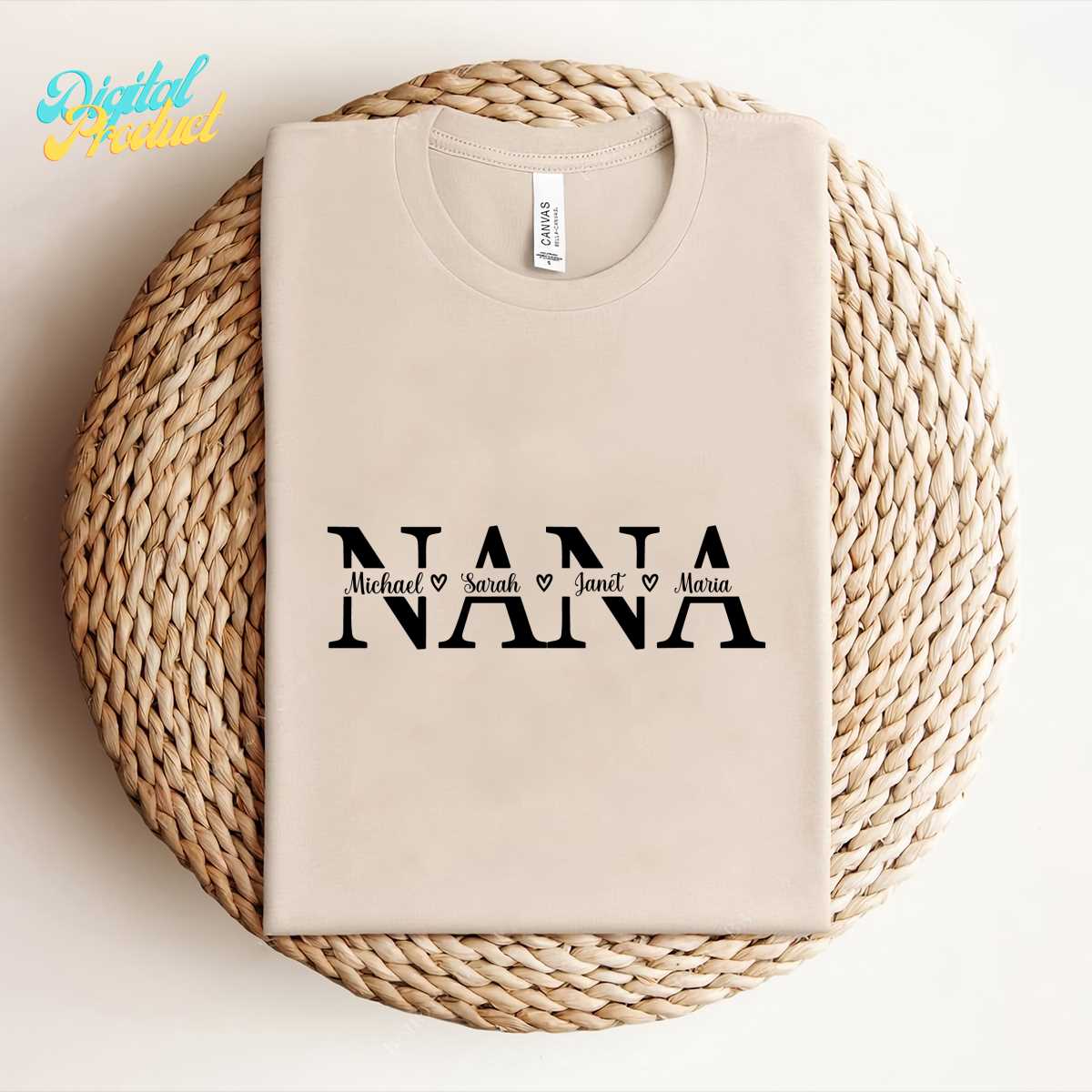 Nana SVG, Grandmother svg, Nana split name frame svg, grandm - Inspire ...