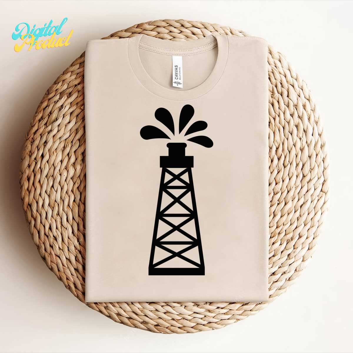 Oil Rig SVG, Oil Derrick SVG, Oil Field | Inspire Uplift