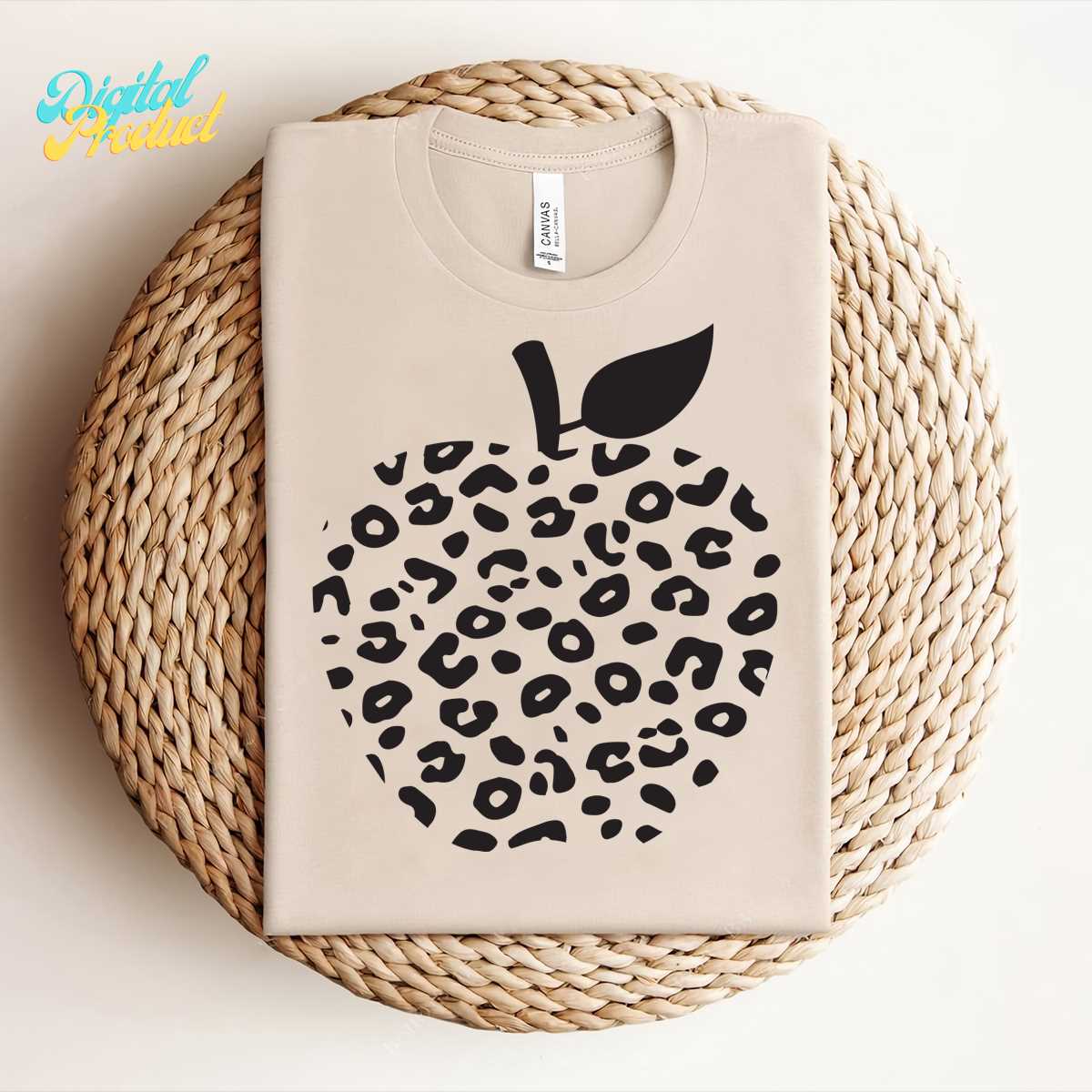 Leopard Apple SVG, Teacher Appreciation - Inspire Uplift