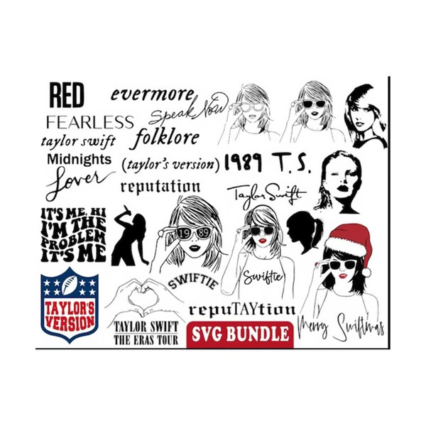 taylor swift svg bundle, swiftie svg, eras tour svg, swift a | Inspire ...