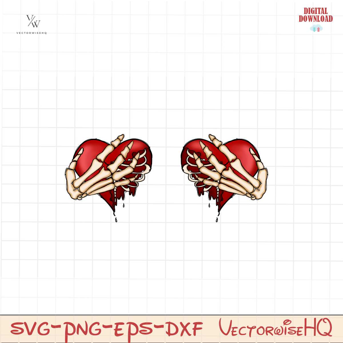 Skeleton Heart PNG file | Inspire Uplift