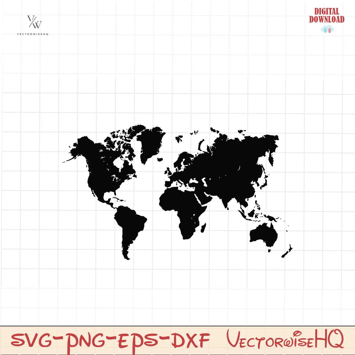 COD116-World Map SVG, World Map clipart, World Map Svg Cricu | Inspire ...