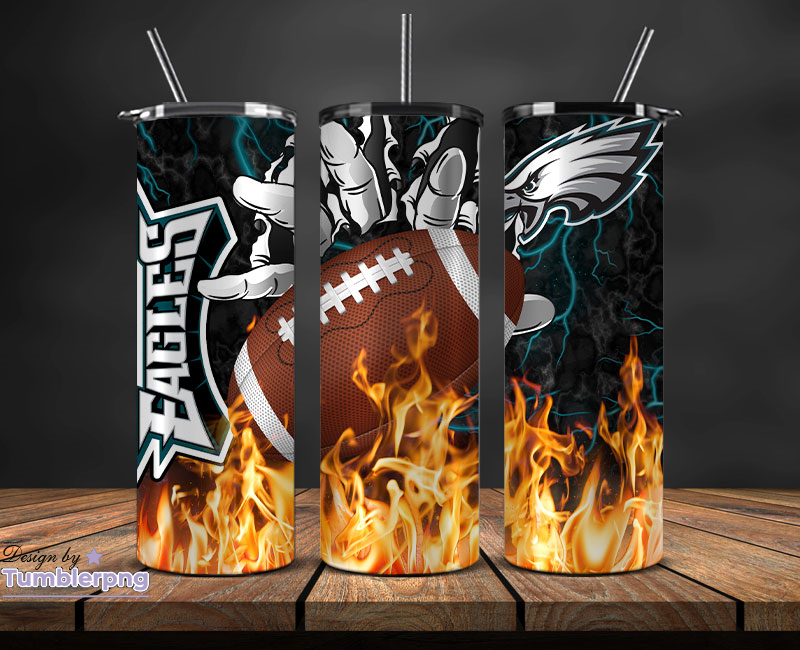Philadelphia Eagles Tumbler Wrap, Fire Hand NFL Tumbler Wrap | Inspire ...
