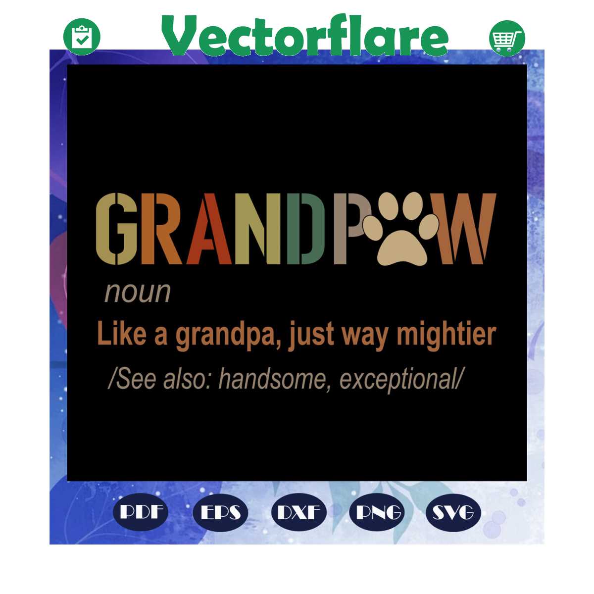 Grandpaw like a grandpa, grandpa svg, grandpa gift, grandpa - Inspire Uplift