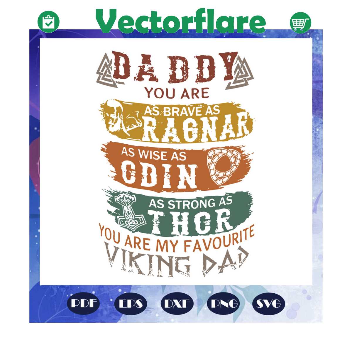 Daddy as brave as ragnar svg, as wise as odin svg, fathers d | Inspire ...