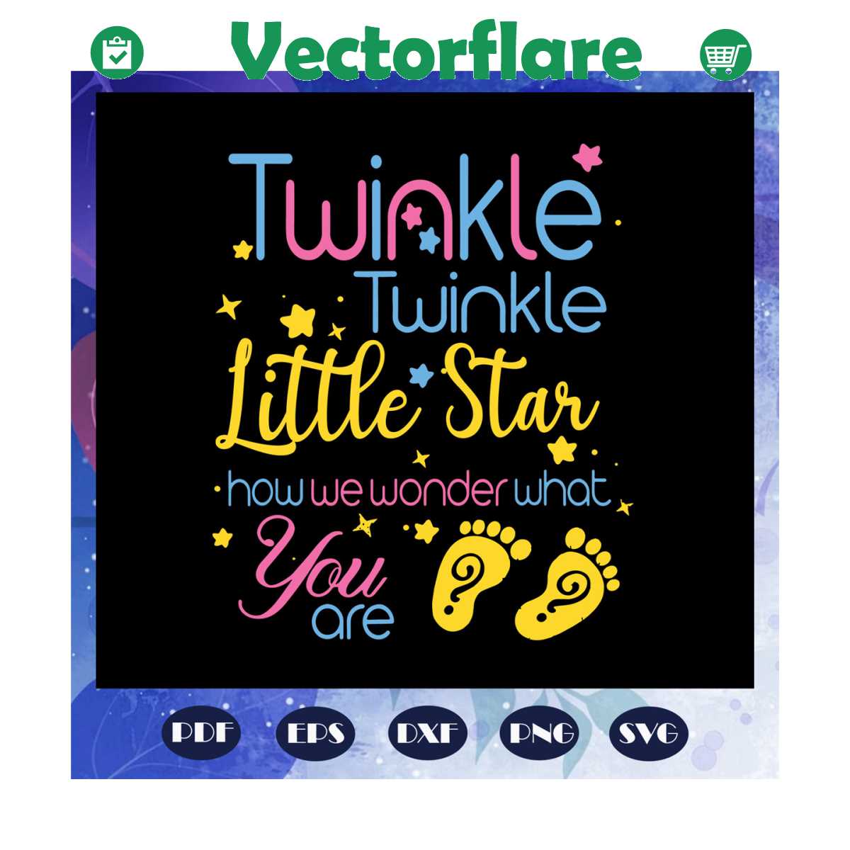 Twinke twinkle little star How we wonder what you are svg, T | Inspire ...