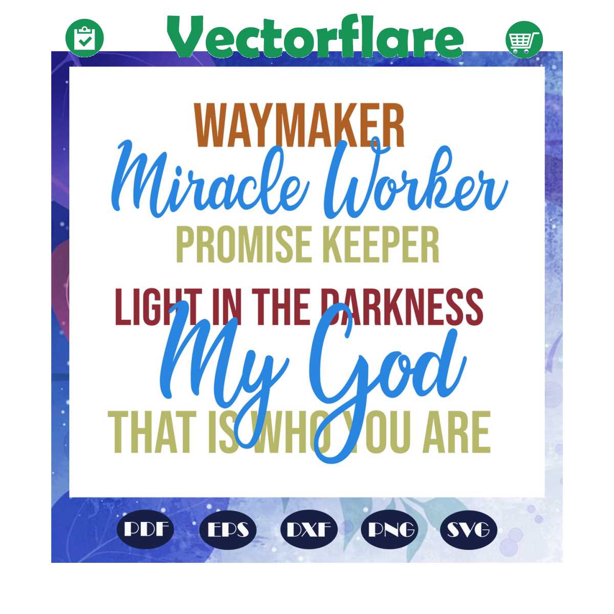 Waymaker Miracle Worker Promise Keeper Svg, Waymaker Svg, Mi | Inspire ...