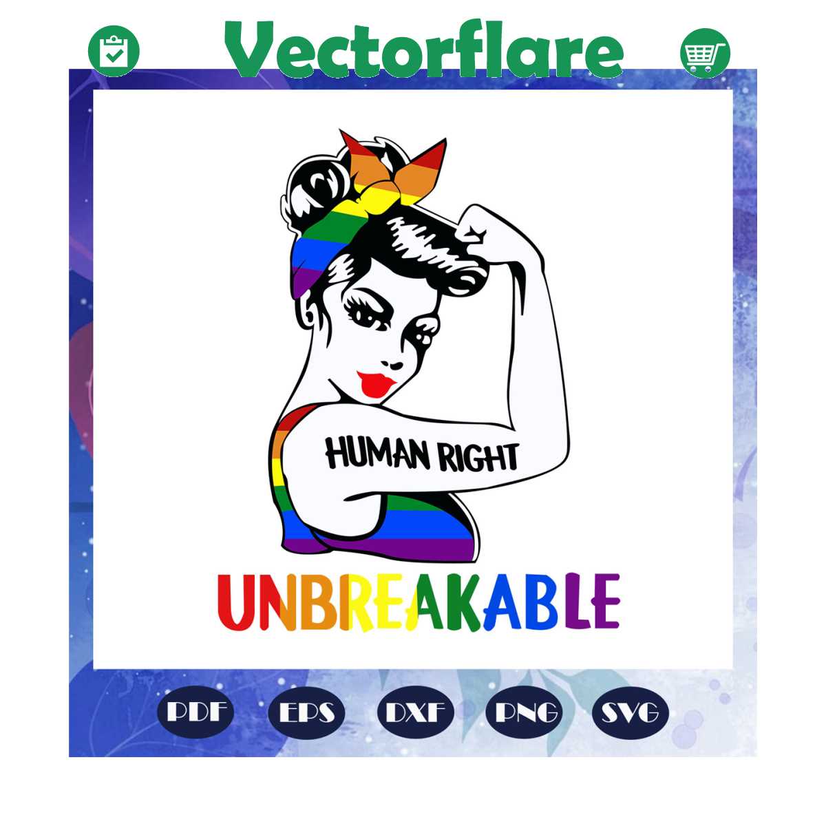 Human right unbreakable, girl power svg, rainbow heart svg, - Inspire ...