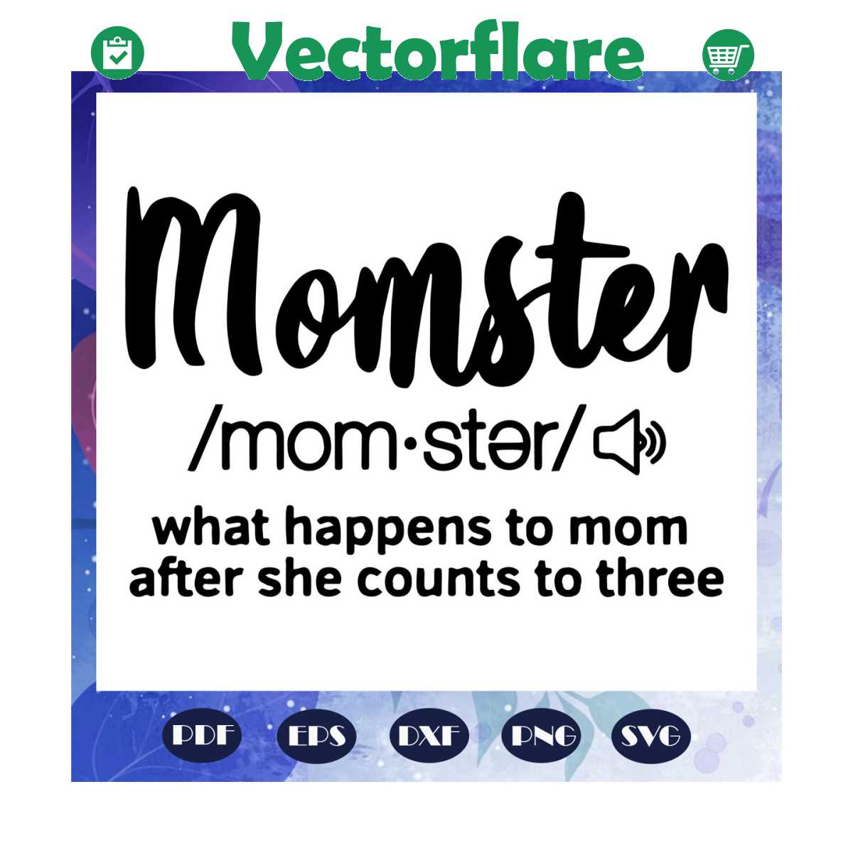 Momster svg, what happens mom after she counts to three, mot | Inspire ...