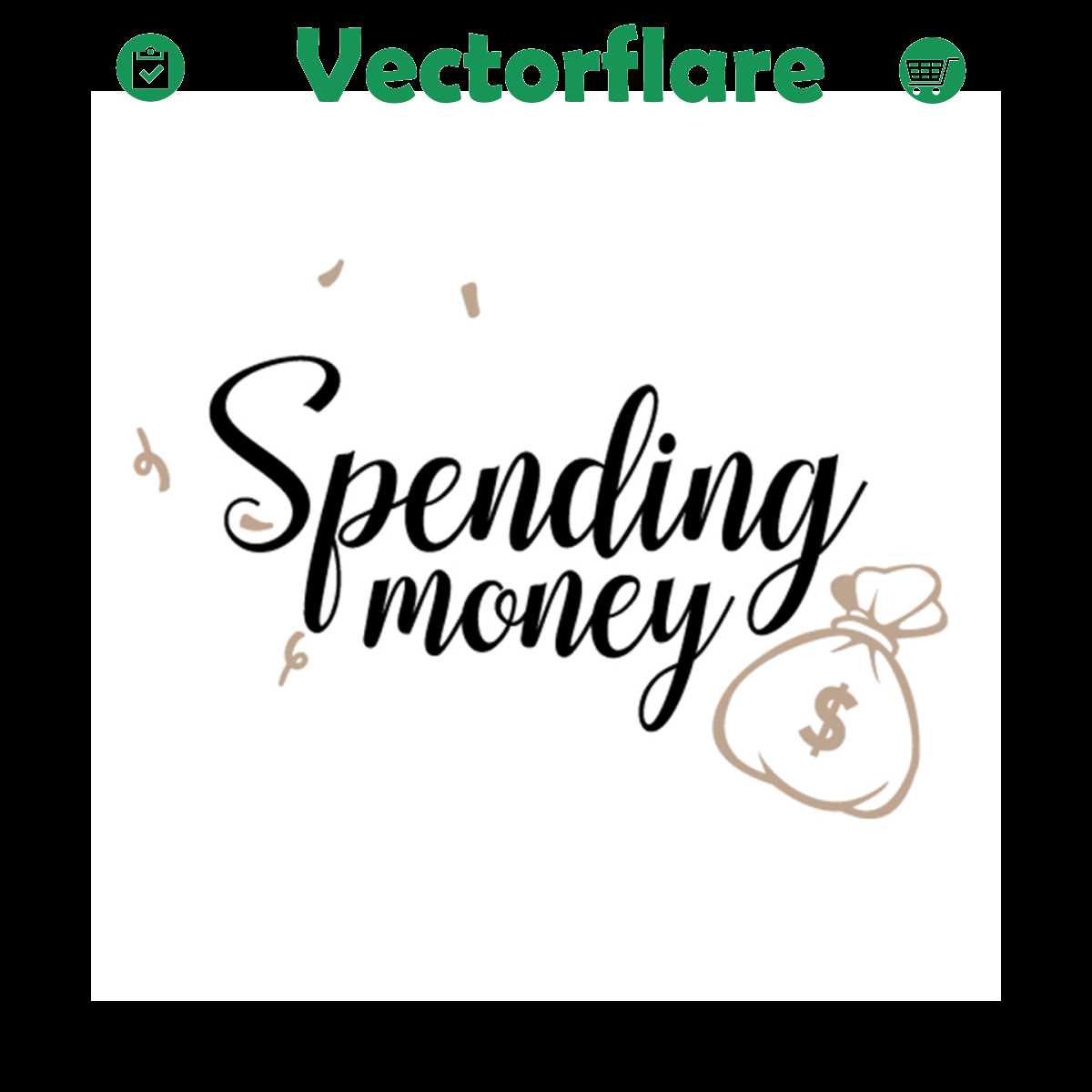 Spending money SVG Files For Silhouette, Files For Cricut, S | Inspire ...