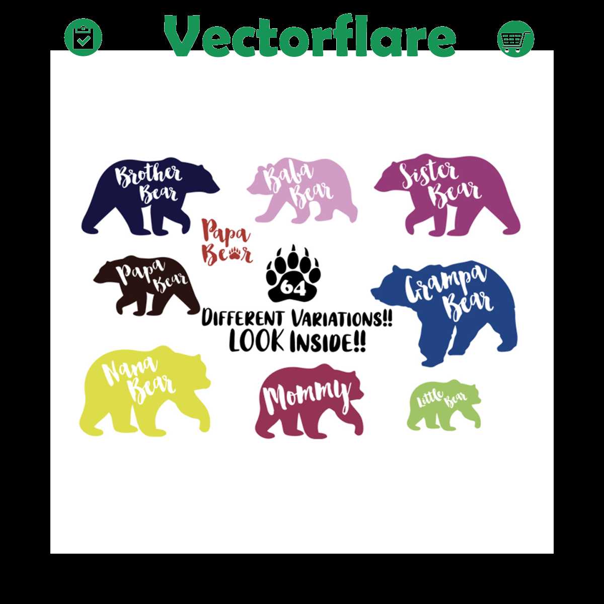 Bear family SVG Files For Silhouette, Files For Cricut, SVG, | Inspire ...