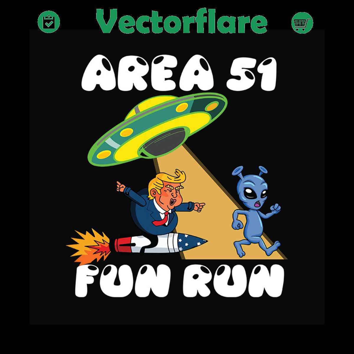 Area 51 fun run SVG Files For Silhouette, Files For Cricut, - Inspire ...