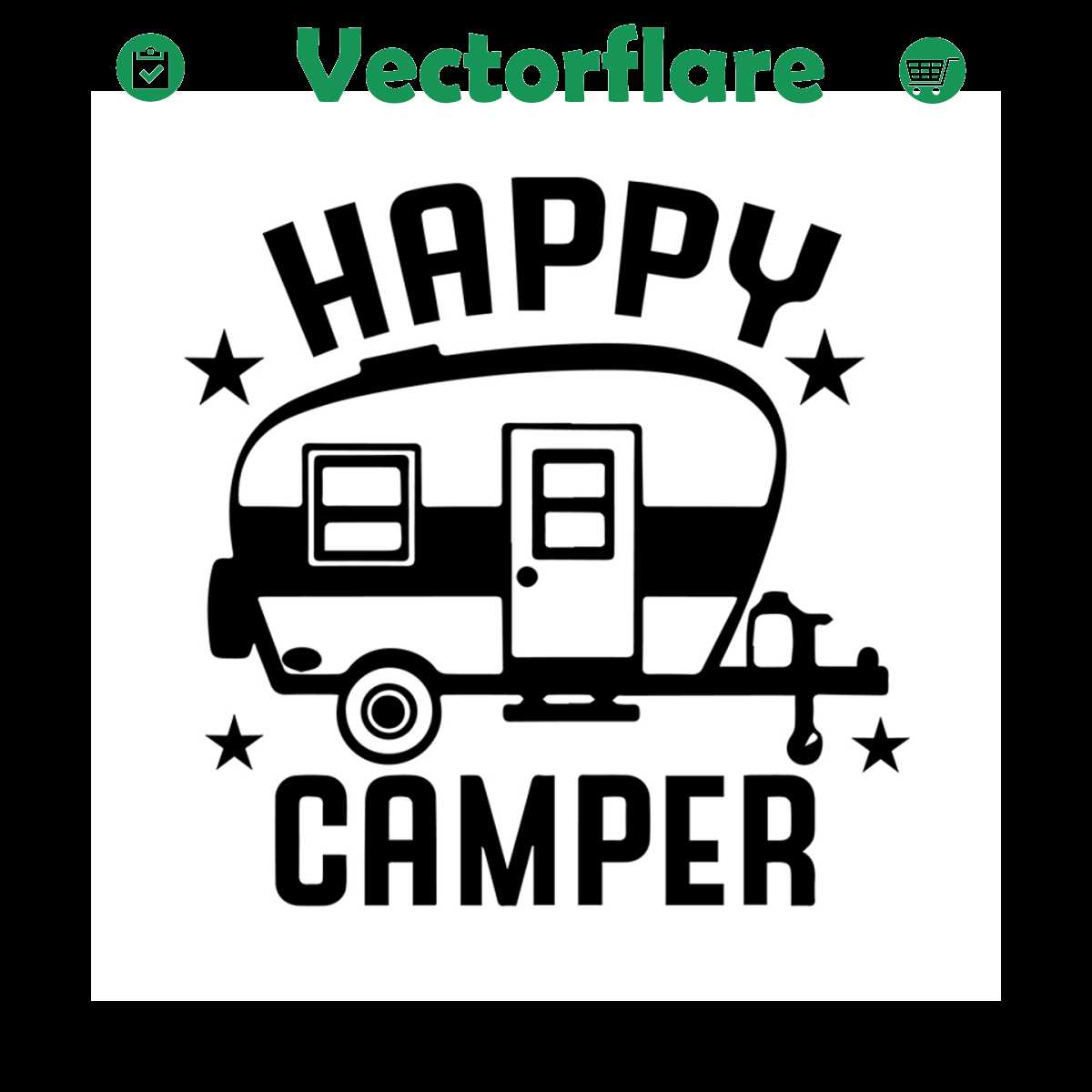 Happy camper SVG Files For Silhouette, Files For Cricut, SVG | Inspire ...