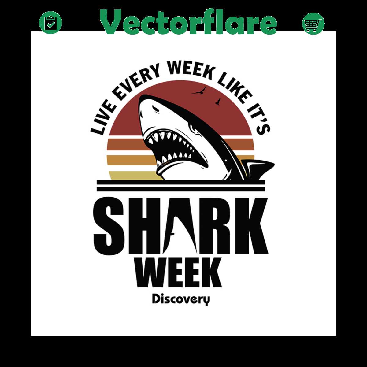 Live every week like it's shark week SVG Files For Silhouett | Inspire ...