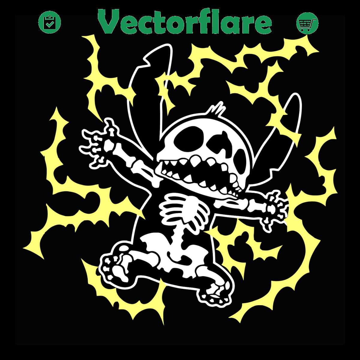 Disney Stitch Skeleton Svg, Halloween Svg, Stitch Svg, Funny | Inspire ...