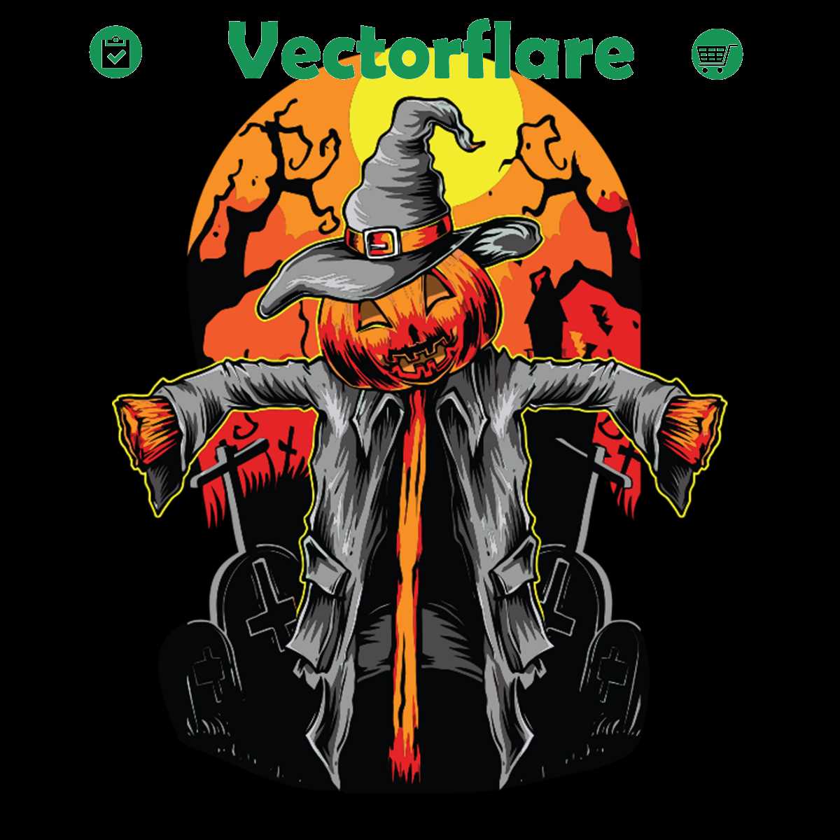 Pumpkin Scarecrow Svg, Halloween Svg, Pumpkin Svg, Scarecrow | Inspire Uplift