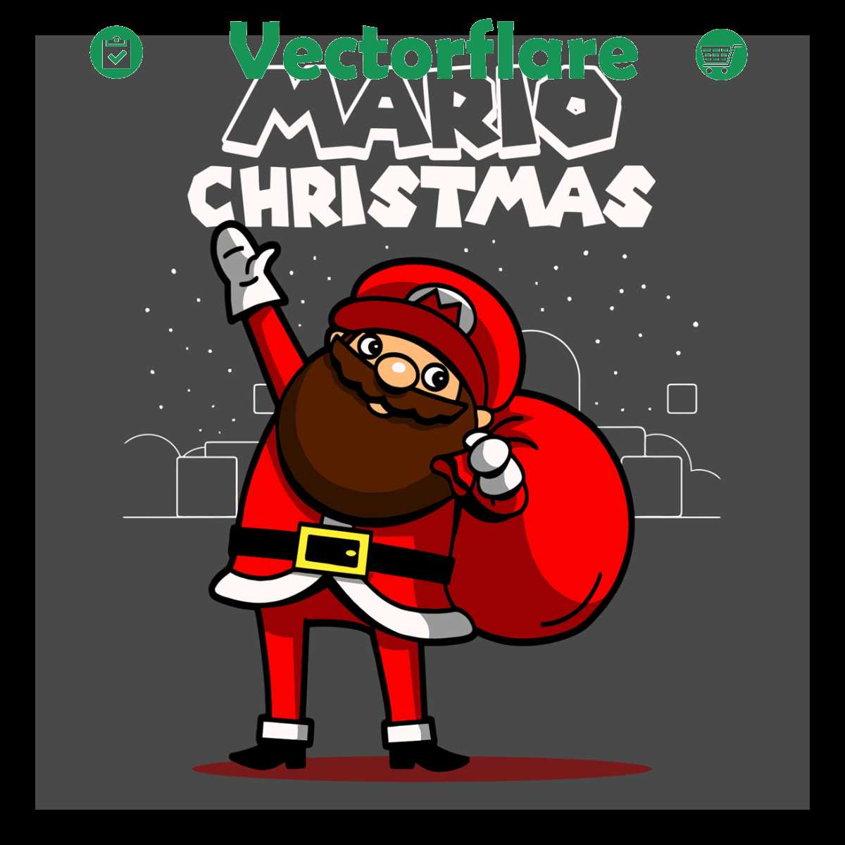 Mario Christmas Svg, Christmas Svg, Mario Svg, Santa Claus S | Inspire ...