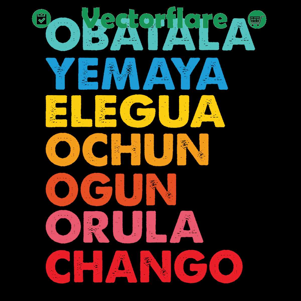 Obatala Yemaya Elegua Ochun Ogun Orula Chango Svg, Trending | Inspire ...
