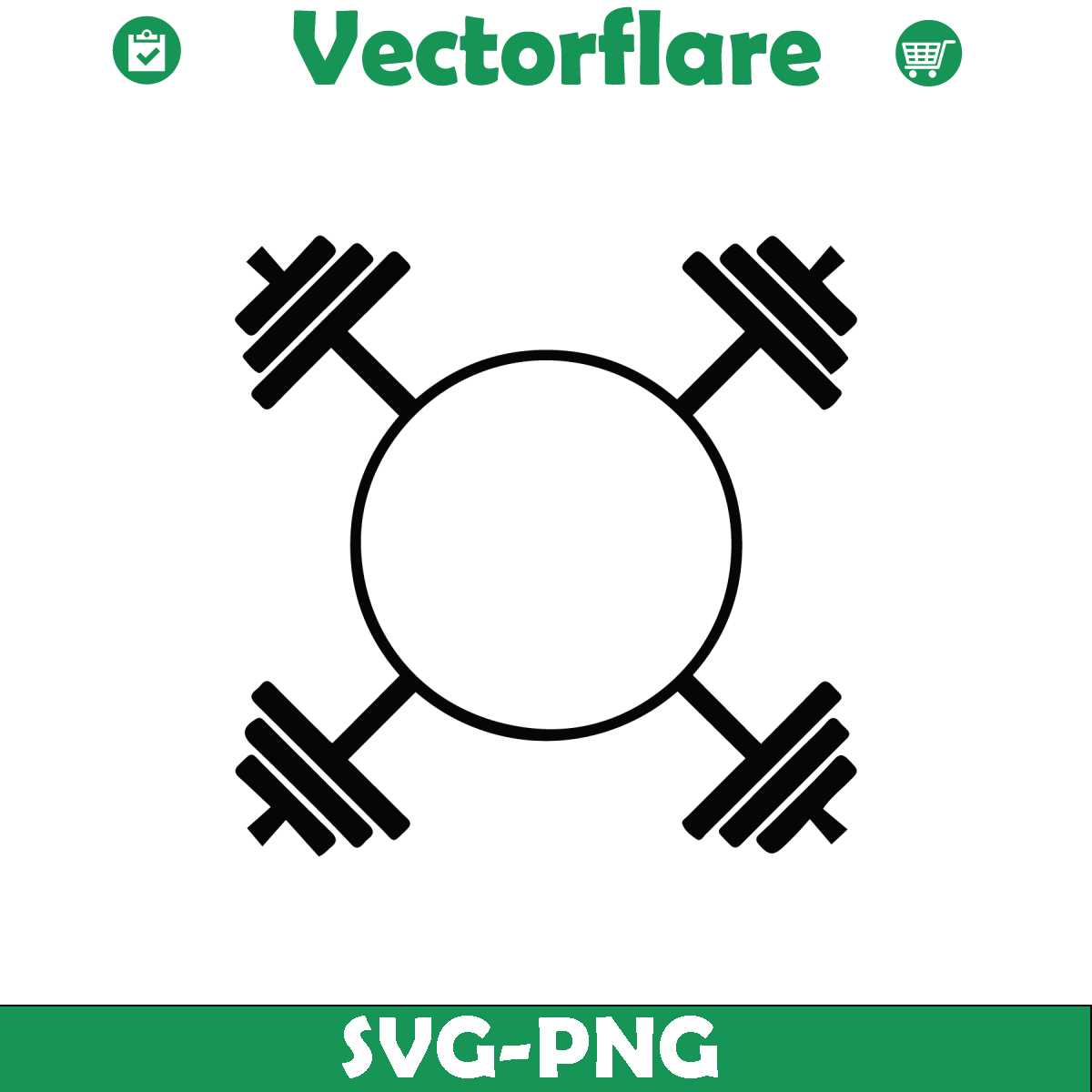 Crossed Barbells Monogram Svg, Weight Svg, Bodybuilding Svg. | Inspire ...