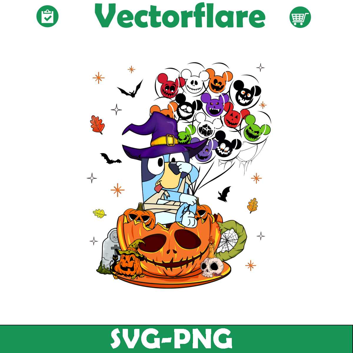 Bluey Halloween Ghost Png | Inspire Uplift