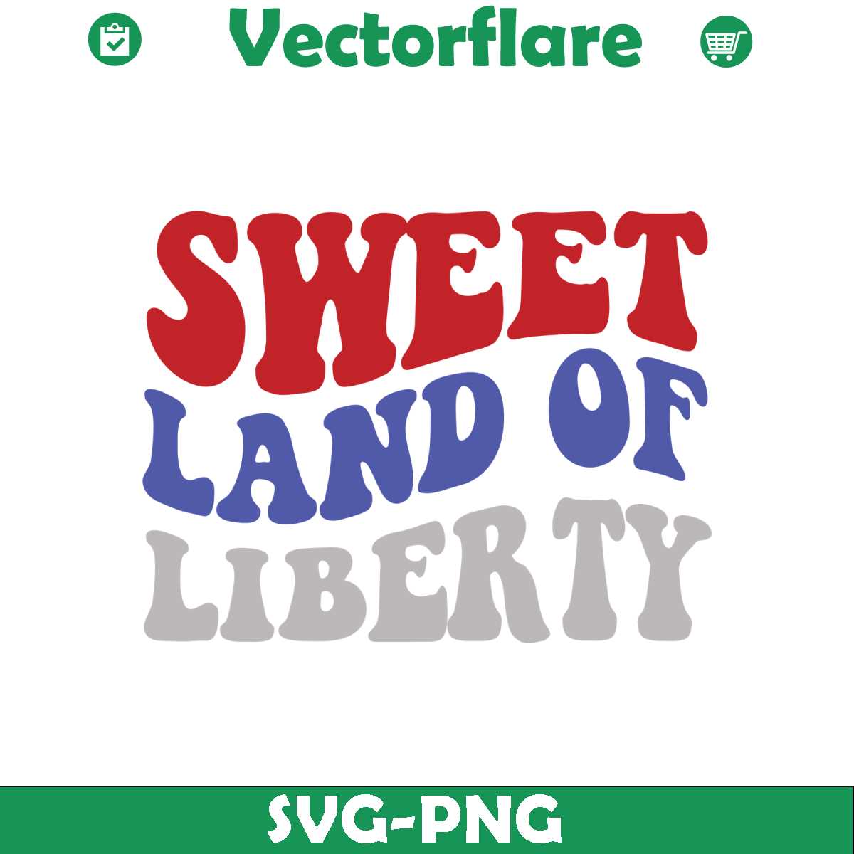 Sweet LAND OF LIBERTY SVG PNG, 4th of July SVG Bundle | Inspire Uplift