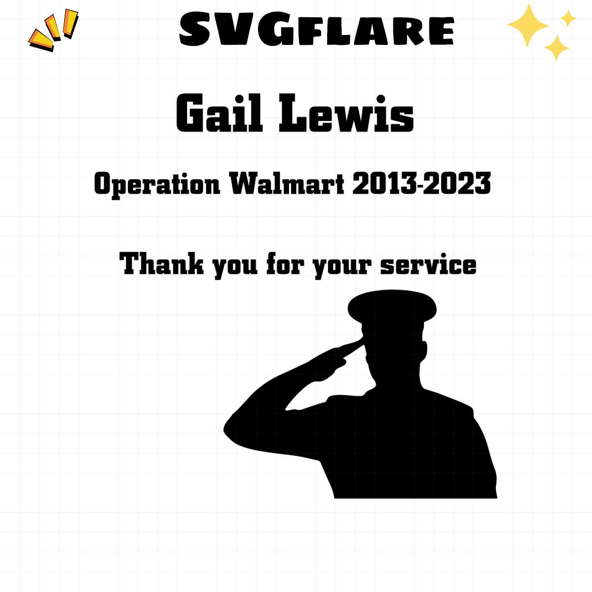 Gail Lewis Operation Walmart SVG | Inspire Uplift