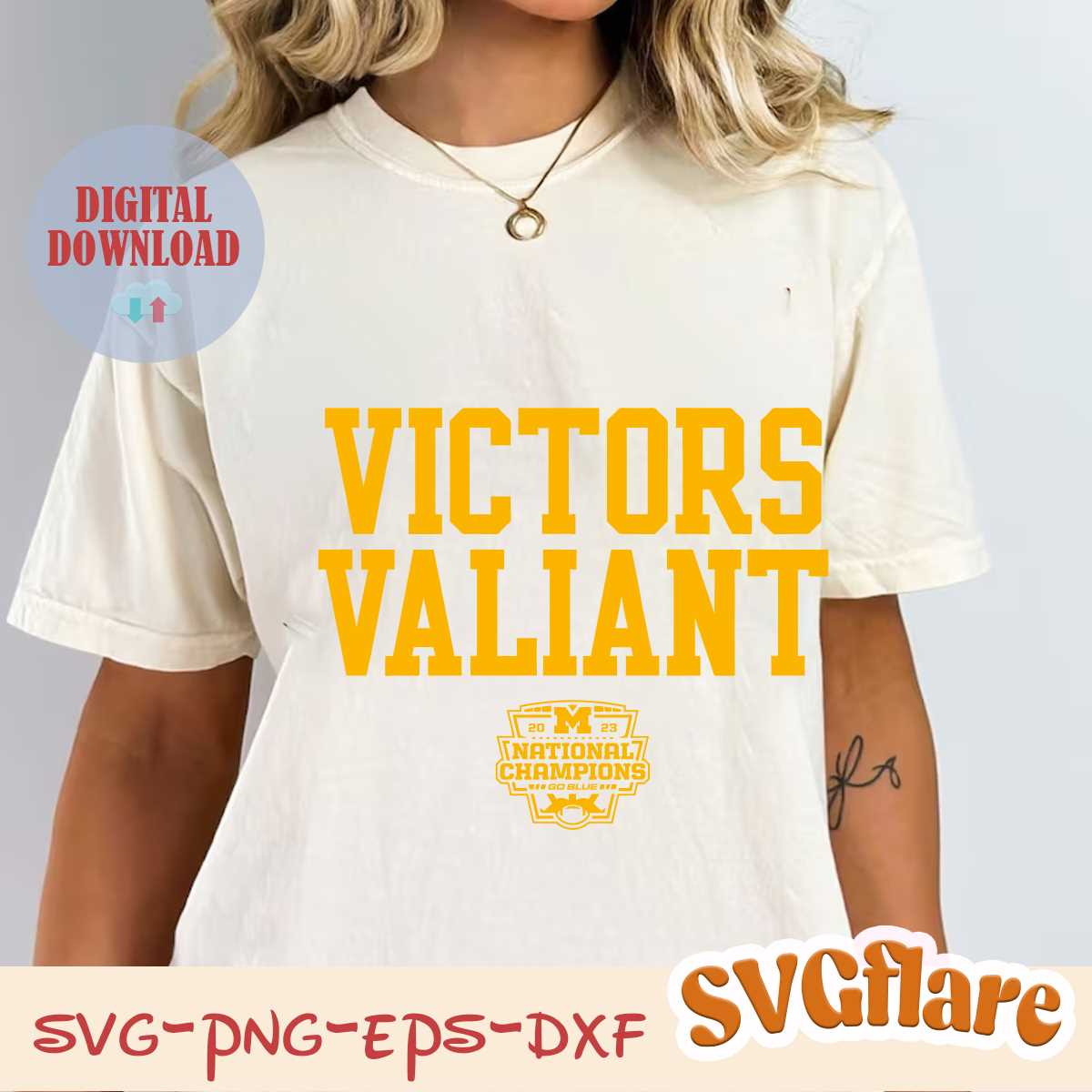 Victors Valiant Michigan National Championships Svg | Inspire Uplift