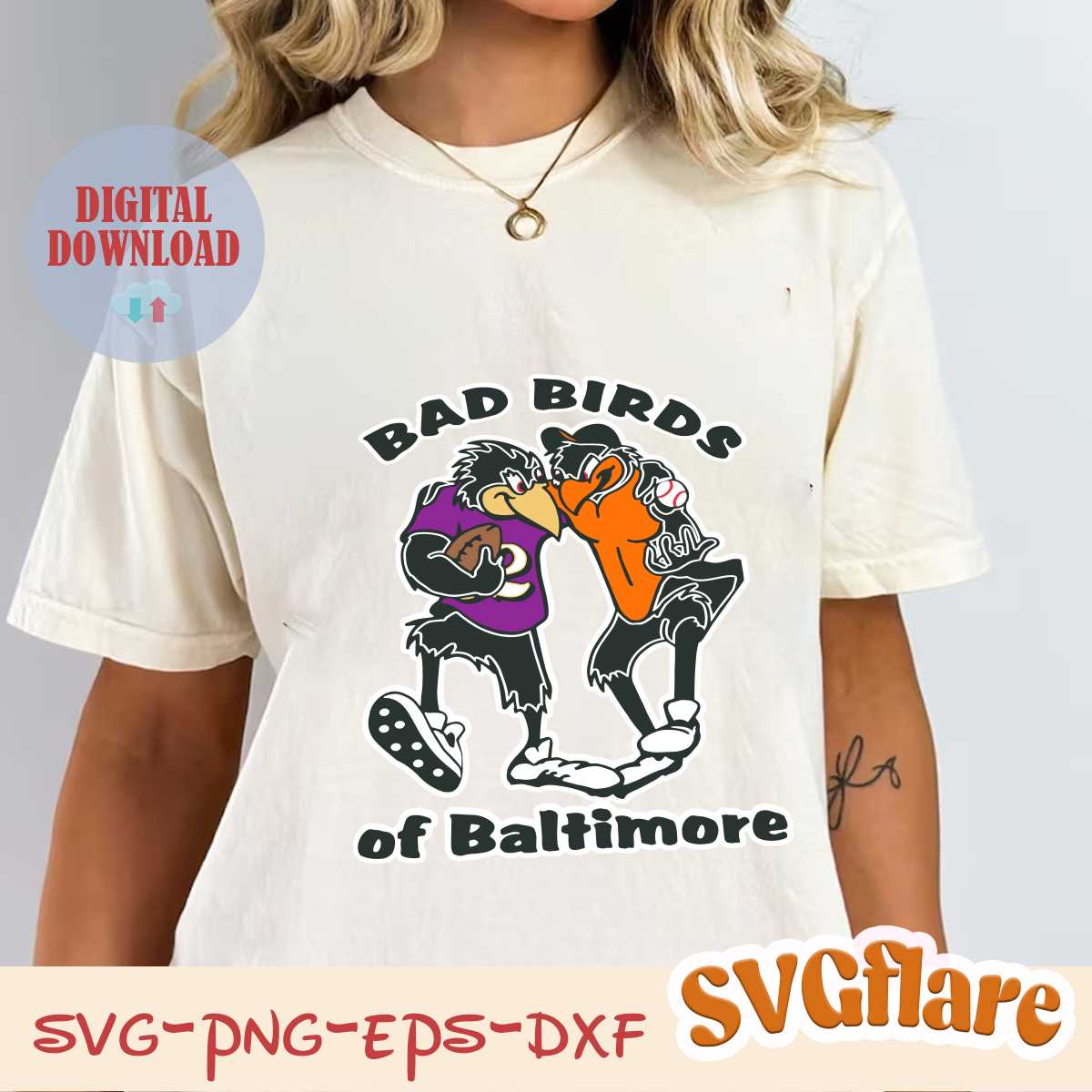 Bad Birds Of Baltimore Svg Cricut Digital Download | Inspire Uplift