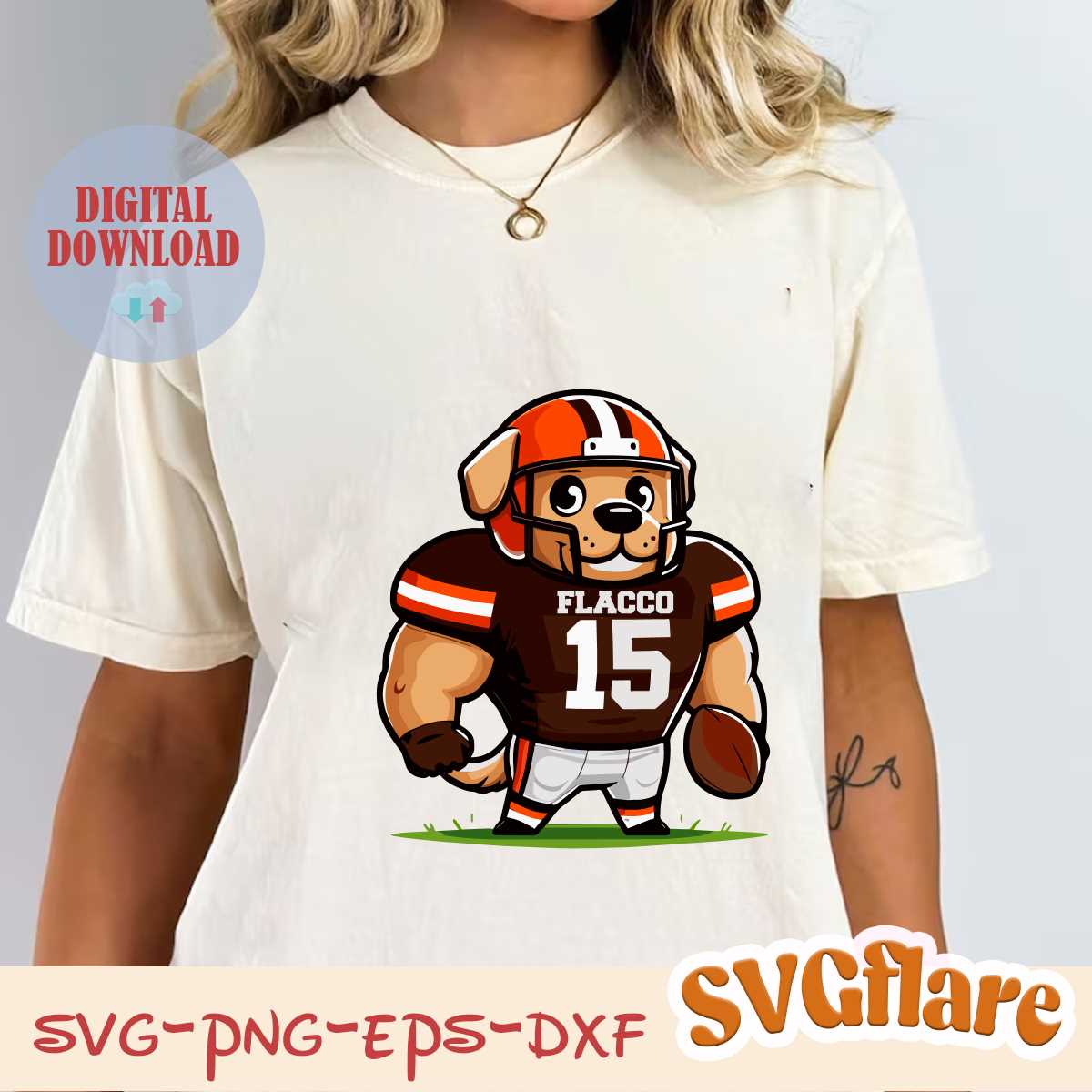 Funny Joe Flacco Browns 15 Best Player SVG | Inspire Uplift