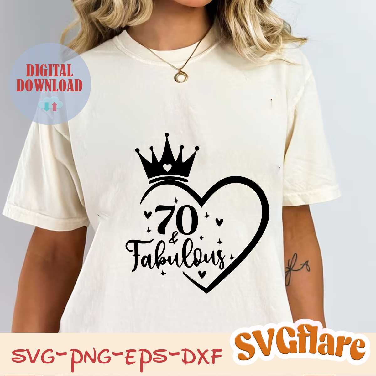 70 And Fabulous Svg | 70th Birthday Svg | Birthday Svg | 70t | Inspire ...