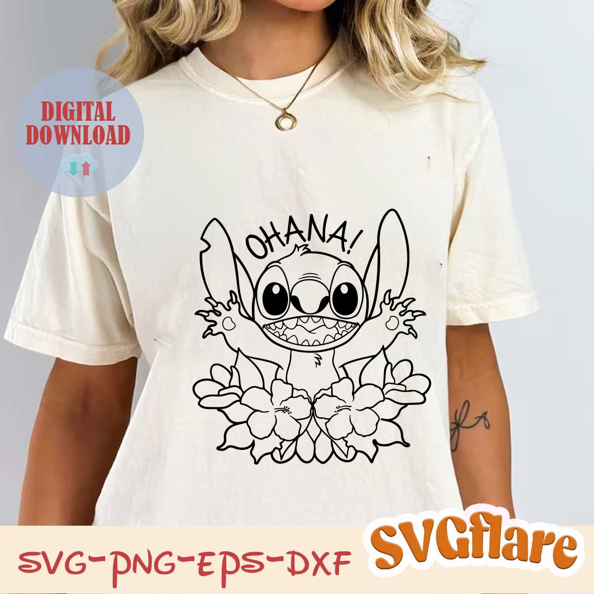 Ohana Svg, Stitch svg Ears svg png clipart, cricut design Sv | Inspire ...