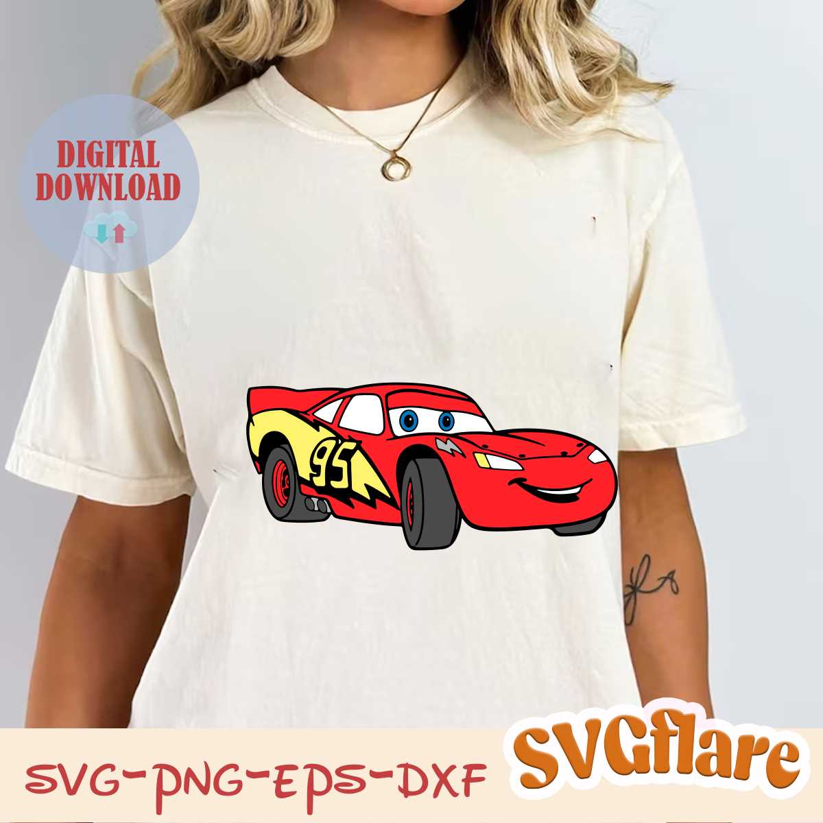 Lightning McQueen Cars Vector Svg, Cars SVG, Lightning McQue | Inspire ...