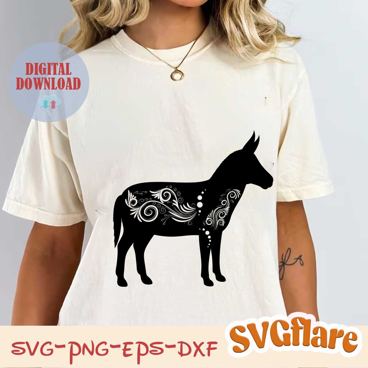 Donkey svg, cute donkey svg , donkey svg bundle, donkey clip - Inspire ...