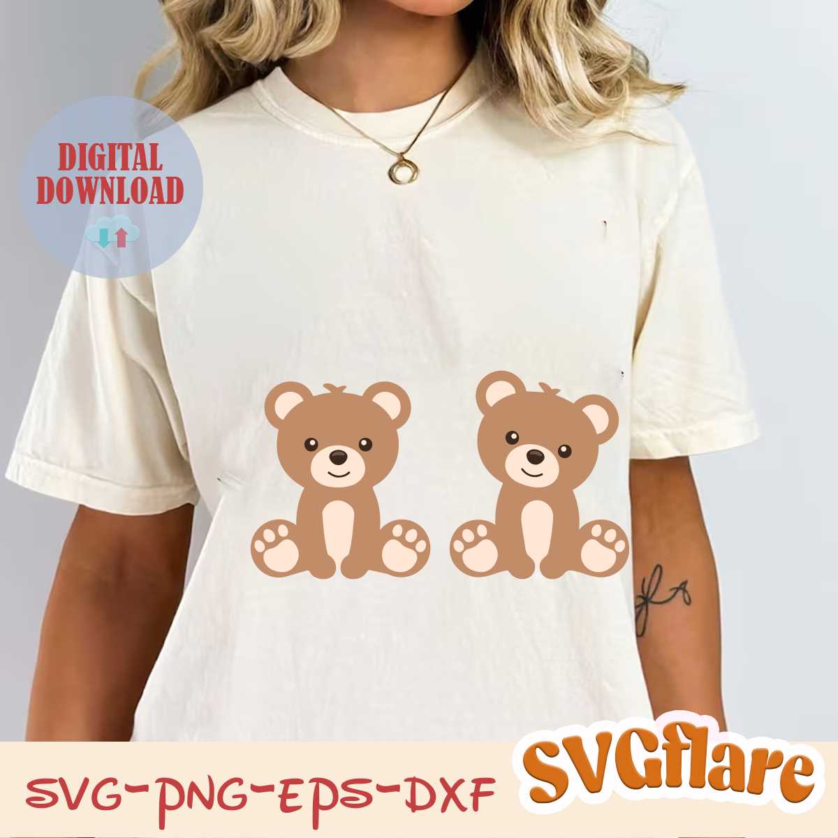 Teddy bear SVG Cricut,Baby bear svg,Woodland Animals,Layered | Inspire ...