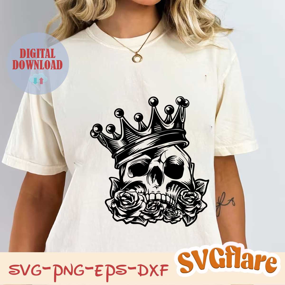 King Skull Svg, Skull Svg, Skull King Svg, King Skull Clipar | Inspire ...